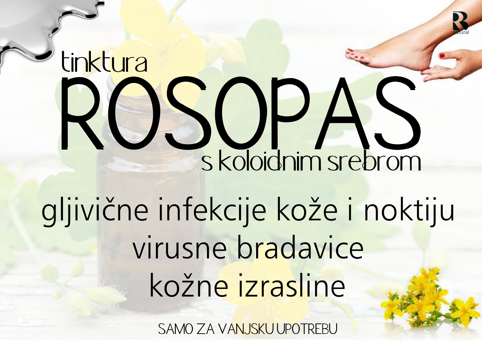ROSOPAS tinktura S KOLOIDNIM SREBROM / 50ml :: RB natural